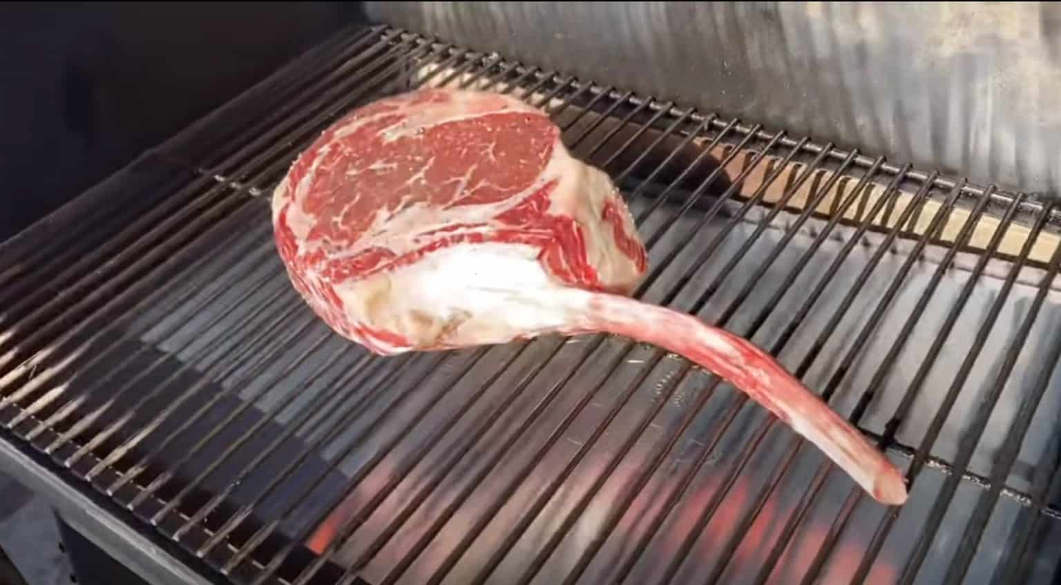 Smoked Tomahawk Steaks | Mad Backyard